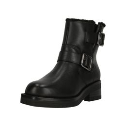 Stiefelette Clarks "Rebelle Buckle Black WLined Lea", Damen, Gr. 35,5, schwarz, Leder, Schuhe Stiefelette, mit stilvollen Details