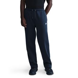 Sporthose Nike Sportswear "M NK CLUB BB OH PANT", Herren, Gr. XXL, N-Gr, blau (obsidian, obs), Sweatware, Obermaterial: 80% Baumwolle, 20% Polyester, unifarben, lang, Hosen Sporthose, f&uuml;r Laufen und Leichtathletik geeignet, aus Baumwollmischung