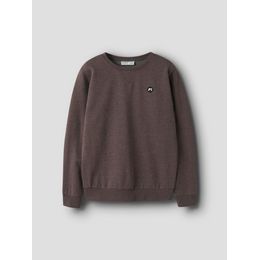 Sweatshirt name it "NKMVIMO f&uuml;r Jungen mit B&uuml;ndchen und klassischer Form", Jungen, Gr. 116, french roast, angeraute Sweatware, Obermaterial: 60% Baumwolle, 40% Polyester, unifarben, l&auml;ssig geschnitten h&uuml;ftlang, Rundhals, Rippb&uuml;ndchen, Sweatshirts Sweatshirt, unifarben, casual, regular fit, Baumwollmischung, Rundhals