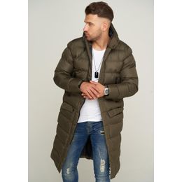Parka Soulstar "Winterjacke als Langer Steppmantel - Winterparka", Herren, Gr. S, gr&uuml;n (olive), Obermaterial: 100% Polyester PES., Jacken Parka