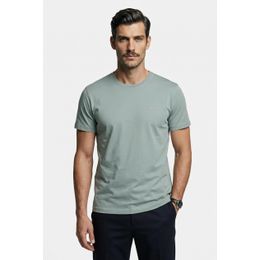 T-Shirt Gant "CONTRAST LOGO", Jungen, Gr. XL, ceramic grau, Web, Obermaterial: 100% Baumwolle, unifarben, regular fit normal, Rundhals, eingesetzt abgesteppte Kante, Shirts T-Shirt, Regular fit mit Rundhalsausschnitt