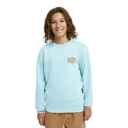 Sweatshirt Quiksilver "Graphic", Jungen, Gr. 10, blau haze, Obermaterial: 55% Baumwolle, 45% Polyester., Sweatshirts Sweatshirt