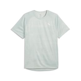 Puma Herren Laufshirt "M RUN VELOCITY AOP TEE"crme de mint, Gr. S, Web, Obermaterial: 100% Polyester, Shirts, Slim Fit Passform, kurze &Auml;rmel, f&uuml;r