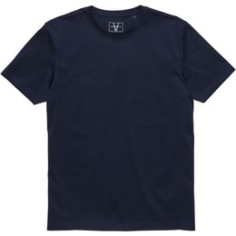 T-Shirt MARVELIS, Jungen, Gr. L, blau (marine), Jersey, Obermaterial: 100% Baumwolle, unifarben, regular fit normal, Rundhals, abgesteppte Kante, Shirts T-Shirt, aus Baumwolle, Rundhals, casual fit