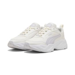 Sneaker Puma "CASSIA 20 L", Damen, Gr. 36, warm wei&szlig;, lavender pop, Puma wei&szlig;, Synthetik, unifarben, Schuhe Sneaker, f&uuml;r sportliche und l&auml;ssige Looks, mit Schn&uuml;rung, mit Gummilaufsohle