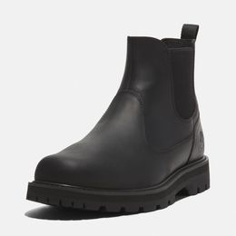 Chelseaboots Timberland "BRITTON ROADMID CHELSEA BOOT", Herren, Gr. 41,5, schwarz (schwarz full grain), Leder, Schuhe Chelseaboots, Stiefelette, Winterschuhe, Ankle Boots