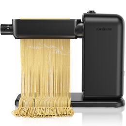 arendo Nudelmaschine elektrisch, Pasta Maker, 5 St&auml;rken, 120 W, Nudelwalze, 2 Schneideins&auml;tze 2 mm & 6 mm, Knetmaschine