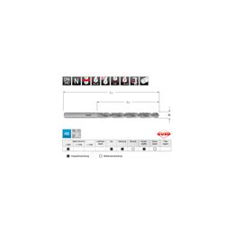 Ruko Spiralbohrer DIN 340 Typ N HSS-G &Oslash; 5,0 x 132 x 87 mm (203050B)