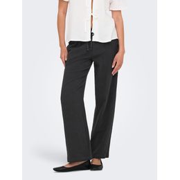 Jacqueline de Yong Schlupfhose JDY "JDYTHEIS LIFE WIDE PANT WVN NOOS", Damen, Gr. M (38), L&auml;nge 32, grau (phantom), Web, Obermaterial: 100% Baumwolle, unifarben, relaxed fit kn&ouml;chellang, Hosen Schlupfhose, Baumwolle