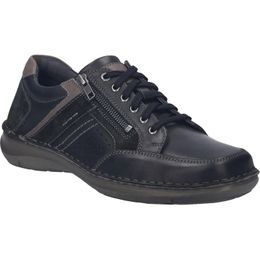 Schn&uuml;rschuh Josef Seibel "New Anvers 87, schwarz-kombi", Herren, Gr. 40, schwarz (schwarz, kombi), Obermaterial: 100% Rindsleder Leather cow., Schuhe Schn&uuml;rschuh