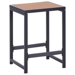 Beliani GARTENSTUHL Schwarz Avetrana
