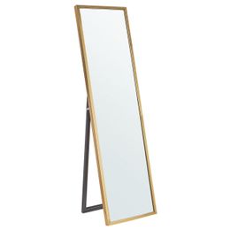 Beliani STEHSPIEGEL gold rechteckig 40/140 cm Torcy