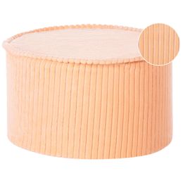 Beliani POUF Pfirsichrosa Zikria