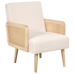 Beliani SESSEL Hellbeige Hojby