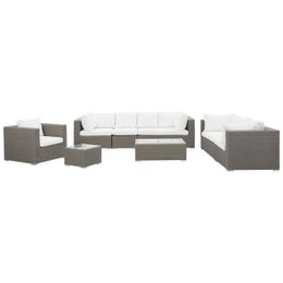 Beliani LOUNGE-SET grau modular Maestro