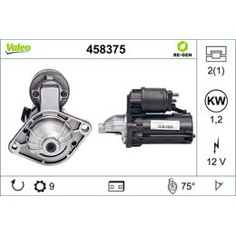 Valeo Starter REMANUFACTURED PREMIUM 458375 f&uuml;r Opel Fiat GM CHEVROLET Vaughall Suzuki