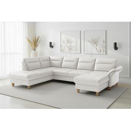 Sit & More Wohnlandschaft SIT & MORE "Pamela", reinwei&szlig;, B:292cm H:90cm T:212cm, Sofas, Wohnlandschaft
