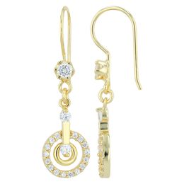 Adelia&acute;s Paar Ohrh&auml;nger ADELIA&acute;S "925 Silber Ohrringe Ohrh&auml;nger mit funkelnden Zirkonia", Damen, Gr. Damen, Silber 925 (Sterlingsilber), gold, Ohrringe, silberfarben