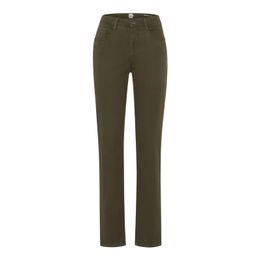 5-Pocket-Hose Brax "Style CAROLA", Damen, Gr. 40L80, Langgr&ouml;&szlig;en, khaki, Web, 40% Lyocell, 28% Modal, 17% Baumwolle, 12% Elastomultiester, 3% Elasthan, Hosen 5-Pocket-Hose