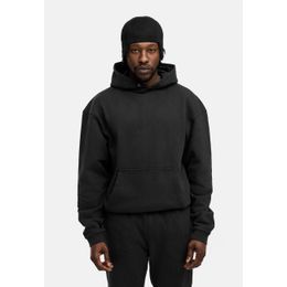 Hoodie DAILY COTTON "Daily Cotton Kapuzenpullover OVERSIZE HOODIE", Jungen, Gr. L, schwarz washed, Obermaterial: 100% Baumwolle CO., Sweatshirts Hoodie