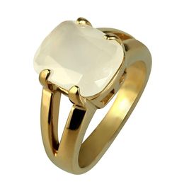 Adelia&acute;s Fingerring ADELIA&acute;S "Edelstahl Ring" Gr. 52, gold, Fingerringe, Damen, 52, Edelstahl, Fingerring, goldfarben
