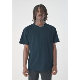 T-Shirt Cleptomanicx "Ligull Boxy 2", Jungen, Gr. L, bunt (dunkelgrau, gr&uuml;n), 100% Baumwolle, bestickt, normal, Rundhals, Shirts T-Shirt, in schlichtem Design