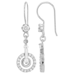 Adelia&acute;s Paar Ohrh&auml;nger ADELIA&acute;S "925 Silber Ohrringe Ohrh&auml;nger mit funkelnden Zirkonia", Damen, Gr. Damen, Silber 925 (Sterlingsilber), silber, Ohrringe, silberfarben