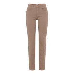 5-Pocket-Hose Brax "Style MARY", Damen, Gr. 36K (18), Kurzgr&ouml;&szlig;en, taupe, Web, 40% Lyocell, 28% Modal, 17% Baumwolle, 12% Elastomultiester, 3% Elasthan, Hosen 5-Pocket-Hose