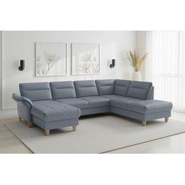 Sit & More Wohnlandschaft SIT & MORE "Pamela", graublau, B:292cm H:90cm T:212cm, Sofas, Wohnlandschaft
