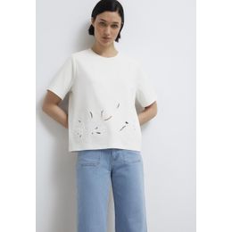 T-Shirt Mavi "SHORT SLEEVE FASHION JERSEY", Damen, Gr. M, antique wei&szlig;, 100% Baumwolle, normal normal, Rundhals, Shirts T-Shirt, T-Shirt Fashion