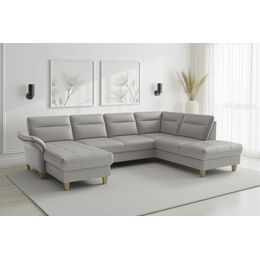 Sit & More Wohnlandschaft SIT & MORE "Pamela", light grau, B:292cm H:90cm T:212cm, Sofas, Wohnlandschaft