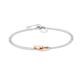 Armband Liebeskind Berlin "Schmuck Geschenk Edelstahl Armkette Festive Mini Link", rosa (edelstahlfarben, ros&eacute;goldfarben), Armb&auml;nder, Damen, 21cm, Edelstahl, Armband