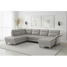 Sit & More Wohnlandschaft SIT & MORE "Pamela", light grau, B:292cm H:90cm T:212cm, Sofas, Wohnlandschaft
