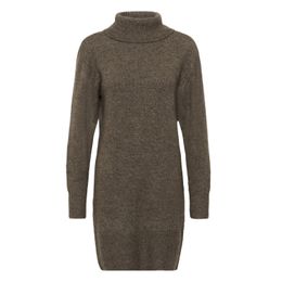 Midikleid Kaffe "Kleid KAmyra", Damen, Gr. XL, N-Gr, major braun melange, Obermaterial: 54% Polyester Pol. recyc.. 36% Polyacryl PAN. 8% Wolle mw. 2% Elasthan EL., Kleider Midikleid