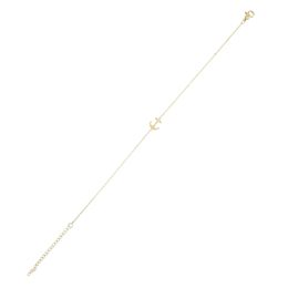 Adelia&acute;s Fu&szlig;kette ADELIA&acute;S "Edelstahl Fu&szlig;kettchen Anker", gold, Fu&szlig;ketten, Damen, Edelstahl, Anker, 21 cm + 5 cm, silberfarben