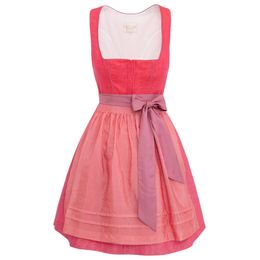 Kr&uuml;ger Dirndl KR&Uuml;GER "Mididirndl 115667-060", Damen, Gr. 42, EURO, pink, Obermaterial: 100% Leinen LI., Kleider