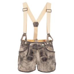 MADDOX COUNTRY Lederhose COUNTRY MADDOX "Lederhose STRINBERG", Damen, Gr. 32, EURO, grau (stein), Obermaterial: 100% Ziegenleder goatskin., Hosen