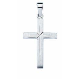 Adelia&acute;s Kreuzkette ADELIA&acute;S "Halskette - Kreuzkette mit Kreuz Anh&auml;nger aus 925 Silber", silber, Halsketten, Damen, Silber 925 (Sterlingsilber), Kreuzkette, Schmuckset mit bis 45 cm stufenlos verstellbarer 925 Silber Halskette