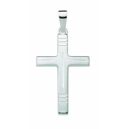 Adelia&acute;s Kreuzkette ADELIA&acute;S "Halskette - Kreuzkette mit Kreuz Anh&auml;nger aus 925 Silber", silber, Halsketten, Damen, Silber 925 (Sterlingsilber), Kreuzkette, Schmuckset mit bis 45 cm stufenlos verstellbarer 925 Silber Halskette