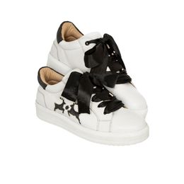 MADDOX COUNTRY Sneaker COUNTRY MADDOX "Sneaker DORLE", Damen, Gr. 36, wei&szlig; (wei&szlig;, schwarz), Obermaterial: 100% Ziegenleder goatskin., Schuhe Sneaker