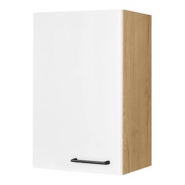 H&auml;ngeschrank Nobilia "MIAMI", Ausrichtung w&auml;hlbar, vormontiert", front: alpinwei&szlig;, korpus: eiche sierra, B:45cm H:72cm T:37,2cm, Schr&auml;nke, H&auml;ngeschrank, in drei Breiten: 30, 45 und 60 cm, mit Soft-Close-Funktion