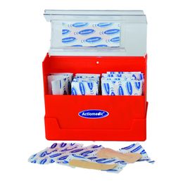 Actiomedic elastic Pflasterspender, orange, 100 Pflaster gemischt, hautfarben ; Gramm Medical (120.010.20203)