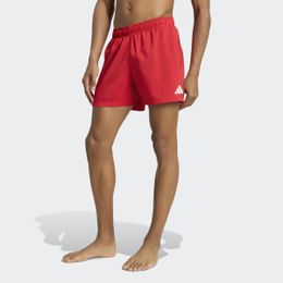Badeshorts adidas Performance "ESS SH 5IN", Herren, Gr. L, N-Gr, rot (better scarlet), Obermaterial: 100% Polyester, Badehosen Badeshorts