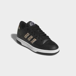 Sneaker adidas Sportswear "RAPID COURT LOW W", Damen, Gr. 37, core schwarz, supplier colour, ftwr wei&szlig;, Synthetik, Schuhe Sneaker, mit Leo Muster