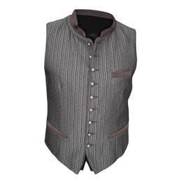 Kr&uuml;ger Trachtenweste KR&Uuml;GER "Trachtenweste 951565", Herren, Gr. 52, grau, Obermaterial: 65% Polyester PES. 35% Baumwolle CO., Westen