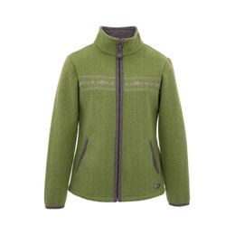 Jeansjacke ALP1964 "Jacke 424901", Damen, Gr. M, gr&uuml;n, Obermaterial: 50% Wolle WO. 50% Baumwolle CO., Jacken Jeansjacke