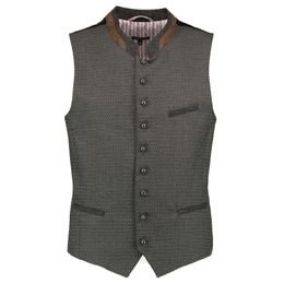 Trachtenweste GIPFELST&Uuml;RMER "Trachtenweste 423000-3924", Herren, Gr. 58, grau (mittelgrau), Obermaterial: 64% Polyester PES. 33% Viskose CV. 3% Elasthan EL., Westen