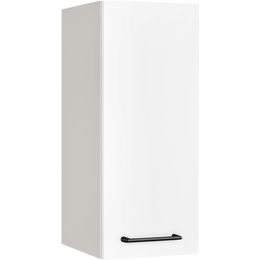 H&auml;ngeschrank Nobilia "MIAMI", Ausrichtung w&auml;hlbar, vormontiert", front: schwarzbeton korpus: seidengrau, B:30cm H:72cm T:37,2cm, Schr&auml;nke, H&auml;ngeschrank, in drei Breiten: 30, 45 und 60 cm, mit Soft-Close-Funktion