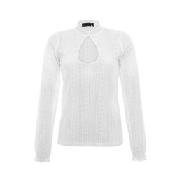 Blusentop GIPFELST&Uuml;RMER "Bluse 450000-4331", Damen, Gr. 44, wei&szlig;, Obermaterial: 100% Polyamid PA., Blusen Blusentop