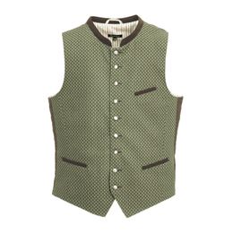 Trachtenweste GIPFELST&Uuml;RMER "Weste 423001-4210", Herren, Gr. 58, gr&uuml;n, Obermaterial: 100% Baumwolle CO., Westen